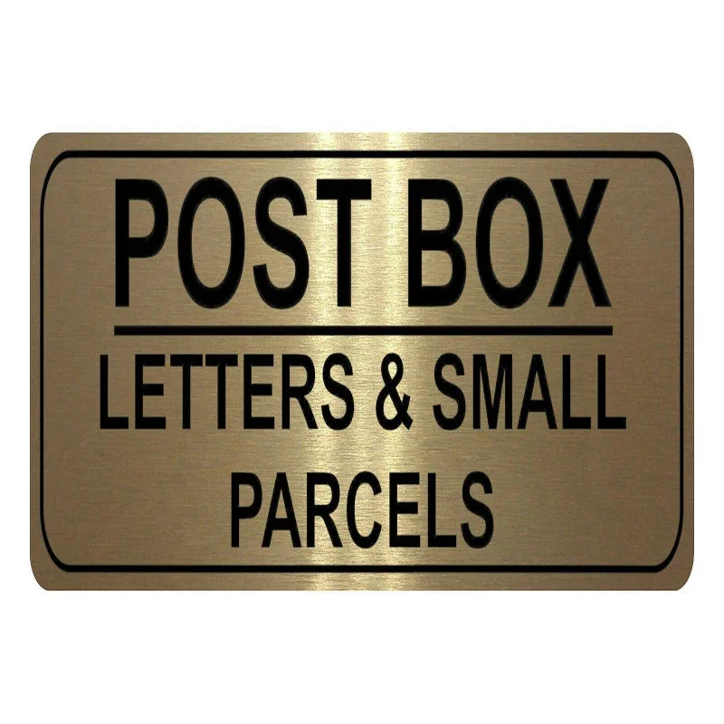 Customized-Personalised-POST-BOX-LETTERS-SMALL-PARCELS-Aluminium-Sign ...