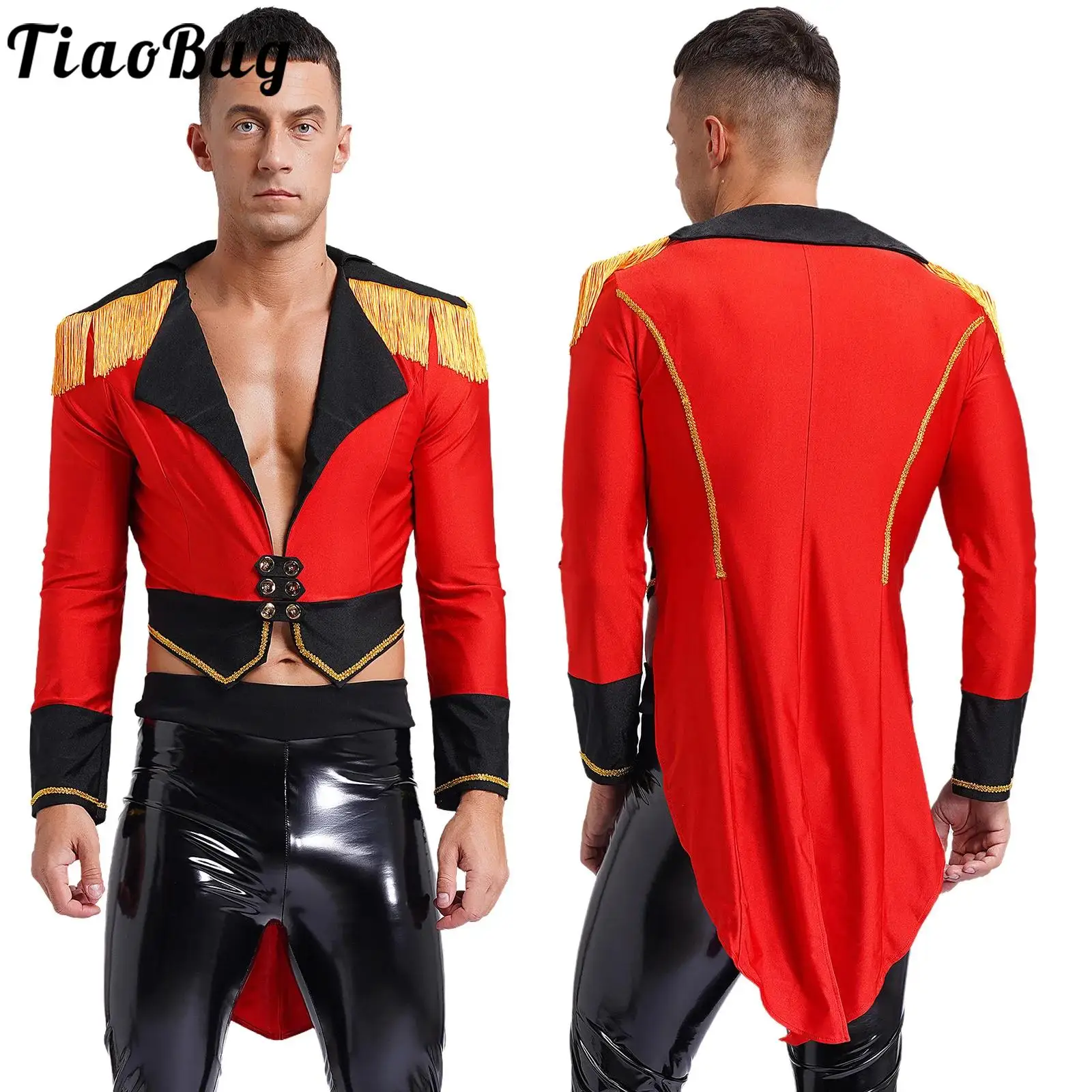 Disfraz-de-Circus-Ringmaster-para-hombre-traje-de-fiesta-de-Halloween ...