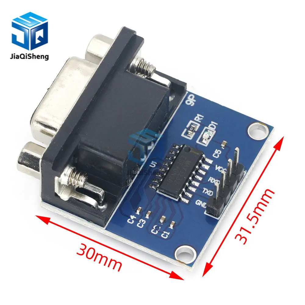 MAX3232-RS232-to-TTL-Serial-Port-Converter-Module-DB9-Connector-MAX232 ...