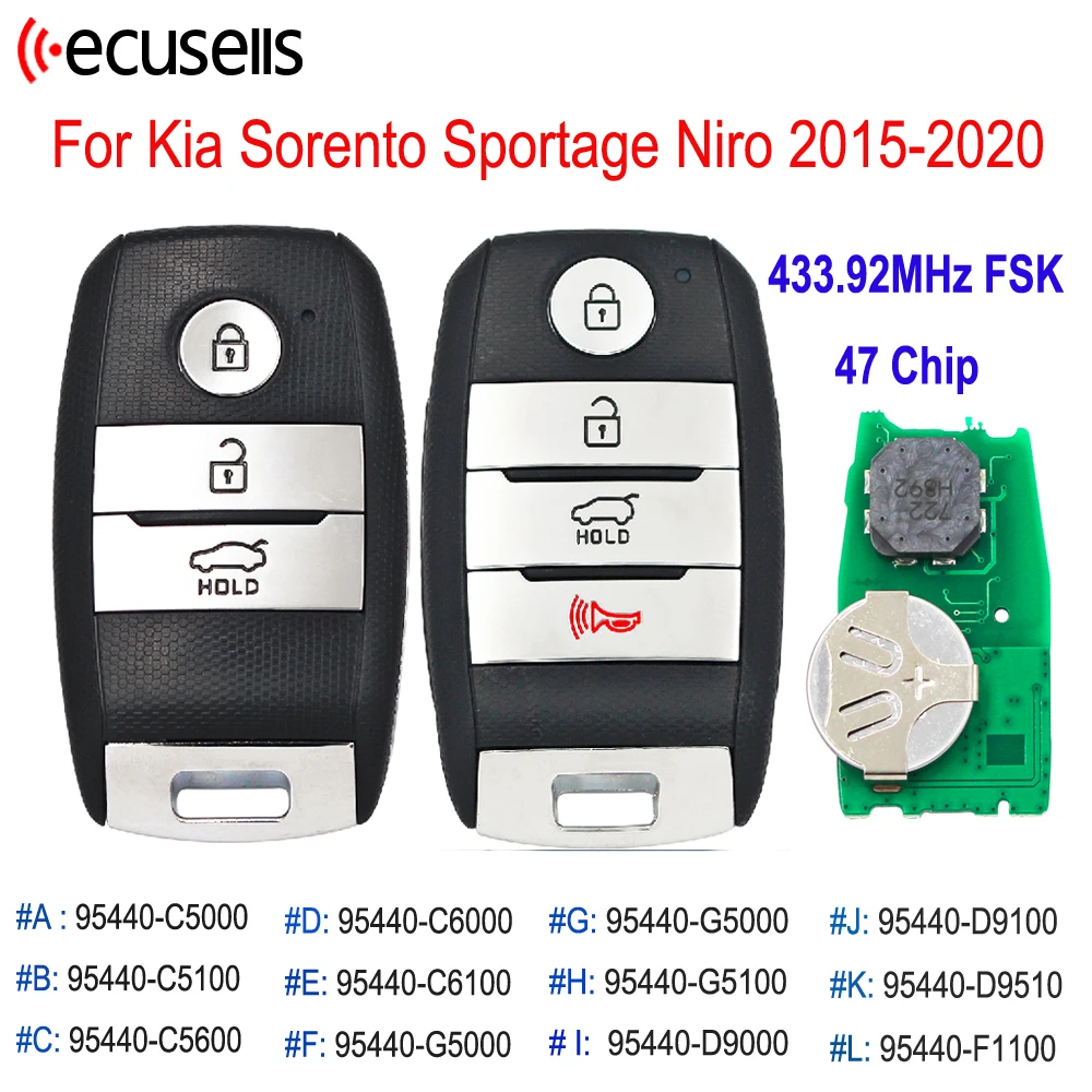 Ecusells-Genuine-Aftermarket-for-Kia-Sorento-2015-2019-Smart-Key-95440 ...