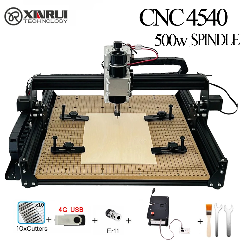 CNC4540-GRBL-control-500w-3-Axis-DIY-pcb-Milling-machine-Wood-Router ...