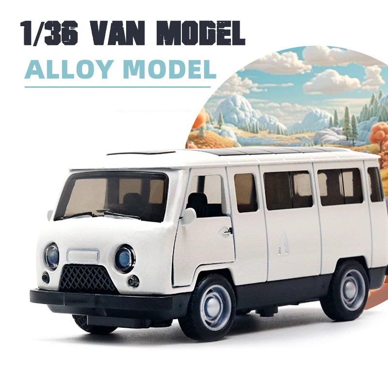 1-36-Alloy-Vintage-Diecast-Cute-Cartoon-Van-Classic-Car-Model-Pull-Back ...