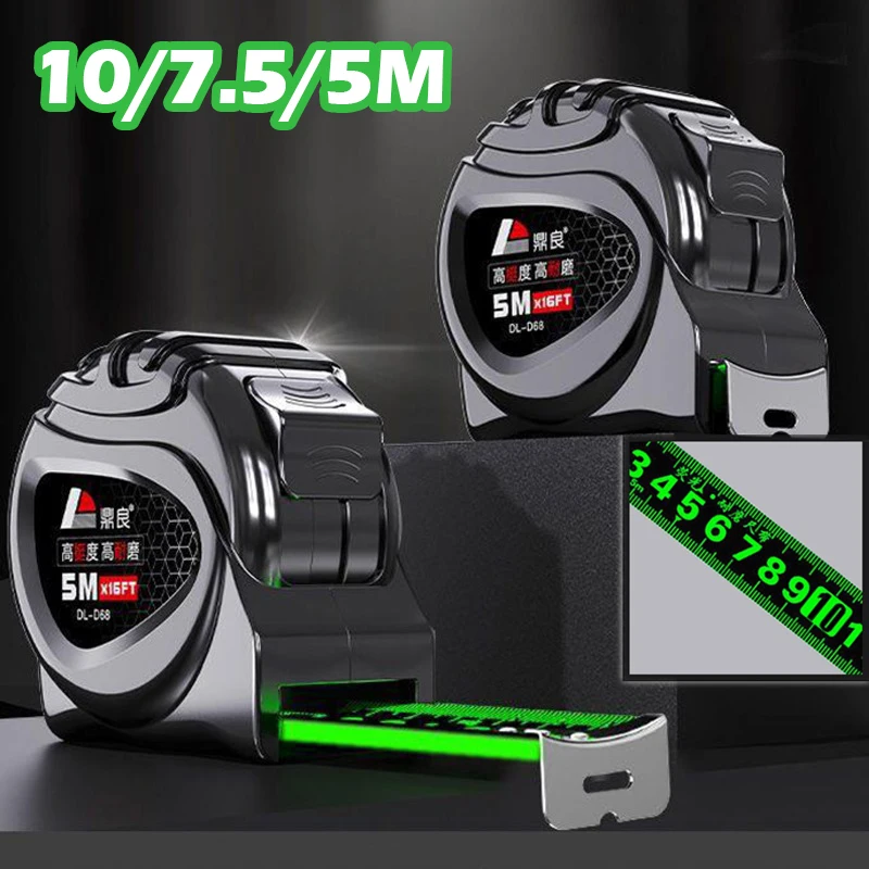 Fluorescent Steel Tape Measure Meter Wear-Resistant Thickened ...