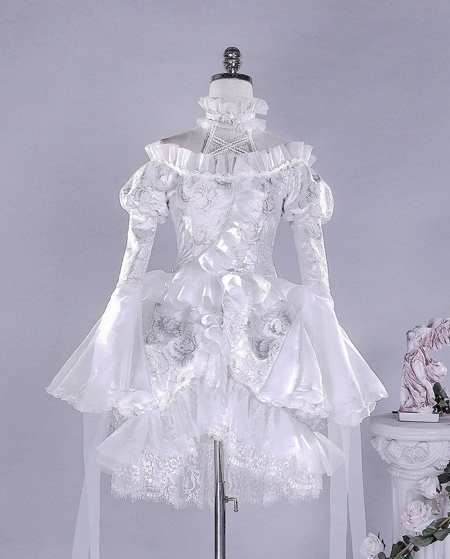 White Victorian Gothic Dresses