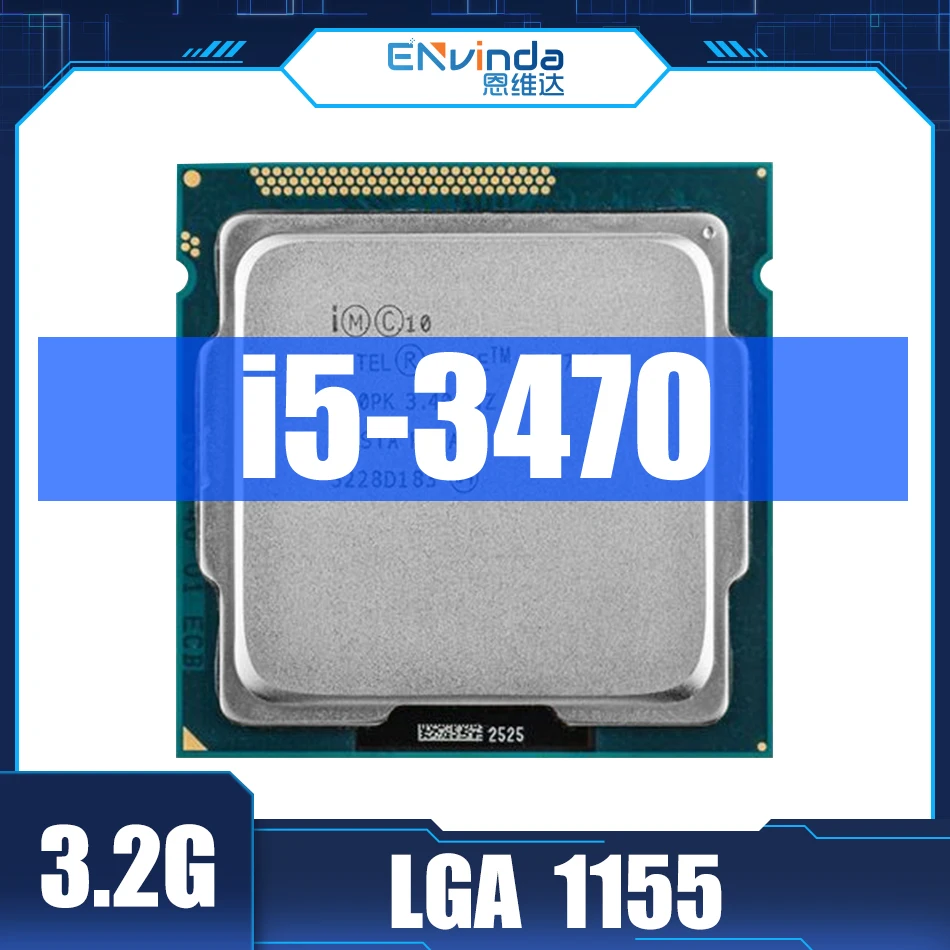 중고 정품 인텔 코어 i5 3470 LGA 1155 프로세서, 3.20GHz 5GT/S 6MB L3 소켓, 1155 I5 3470 CPU 지원, B75 마더보드 ...
