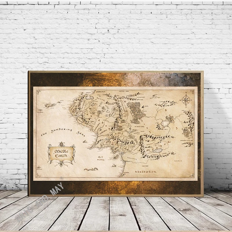 The Hobbit Map Wilderland