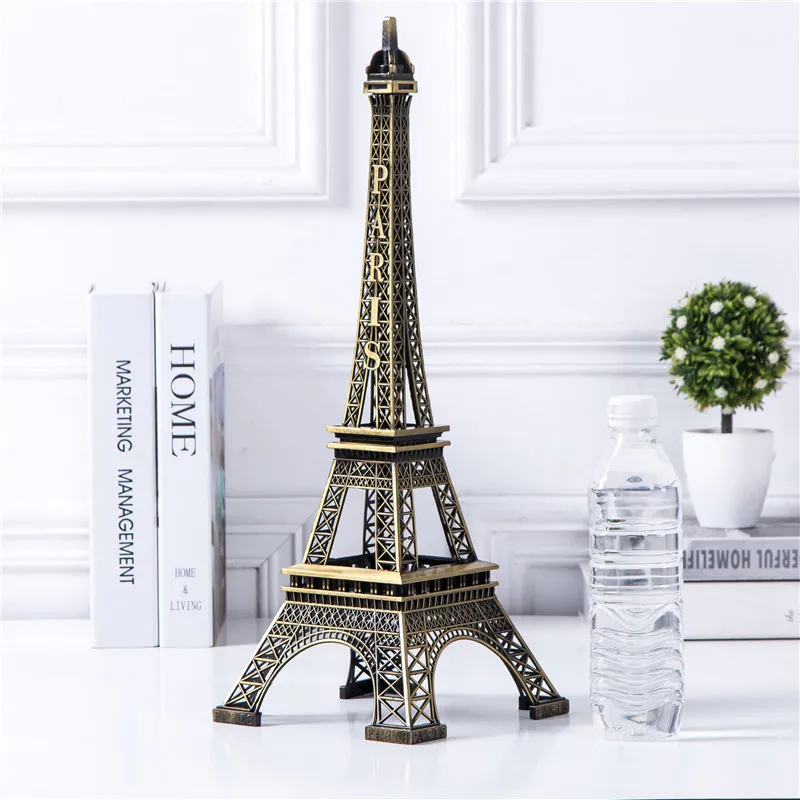 Creative-Paris-Eiffel-Tower-Statue-European-Crafts-Retro-Model-Office-Decoration-Miniature ...