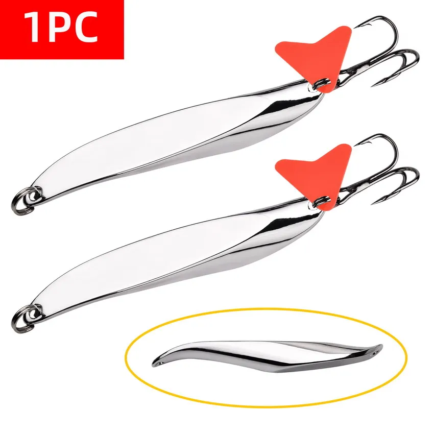 1PC-Spinner-Spoon-Metal-Lures-5g-10g-15g-20g-25g-30g-40g-60g-90g-Treble ...