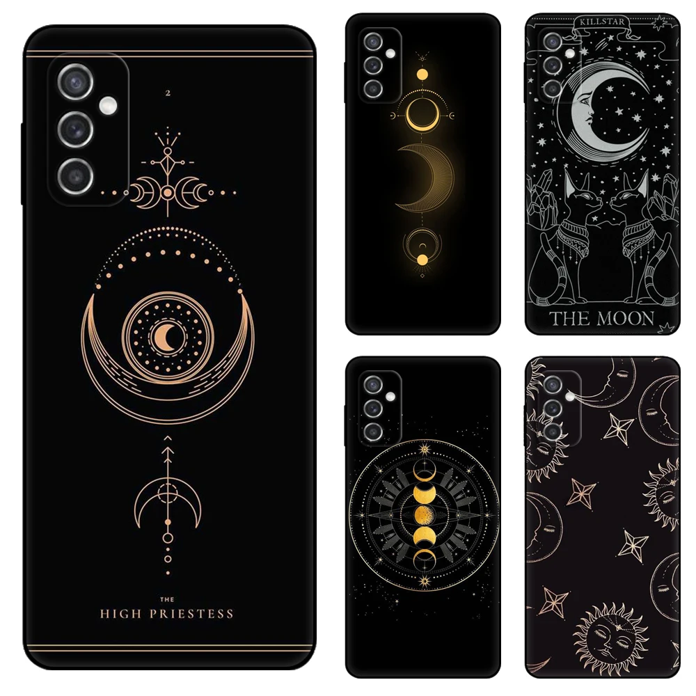 Black-Tpu-Witch-Moon-Tarot-Riddle-Totem-Case-For-Samsung-Galaxy-F23-M12 ...