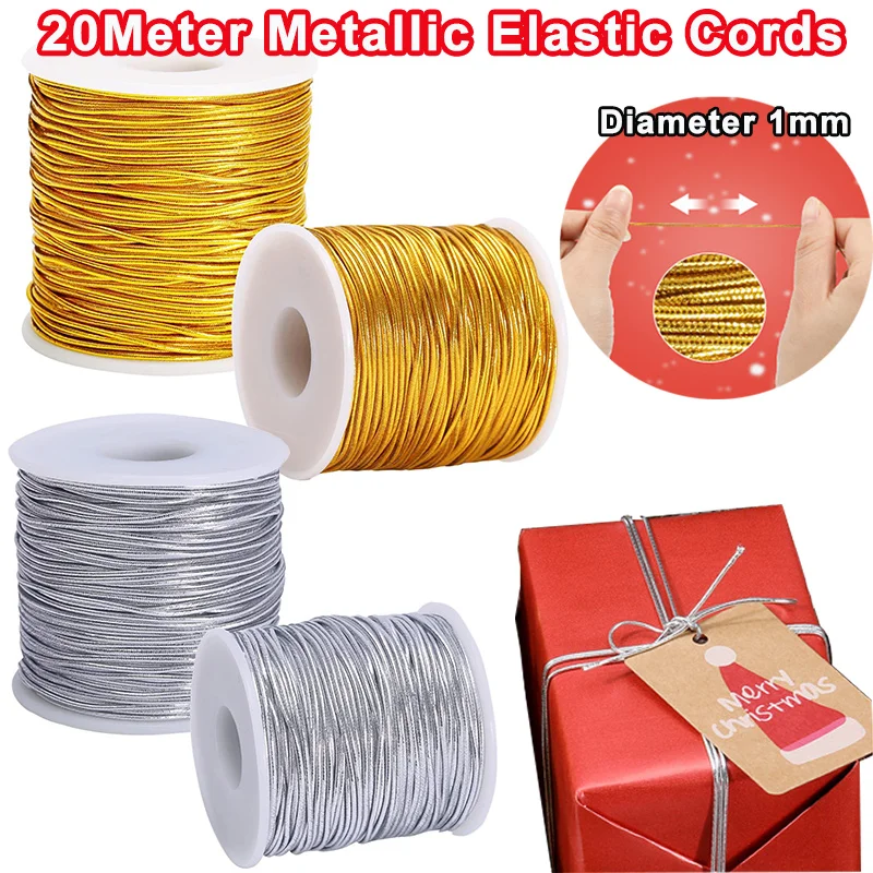 20M-Roll-Metallic-Elastic-Cords-Stretch-Cord-Ribbon-Metallic-Tinsel ...