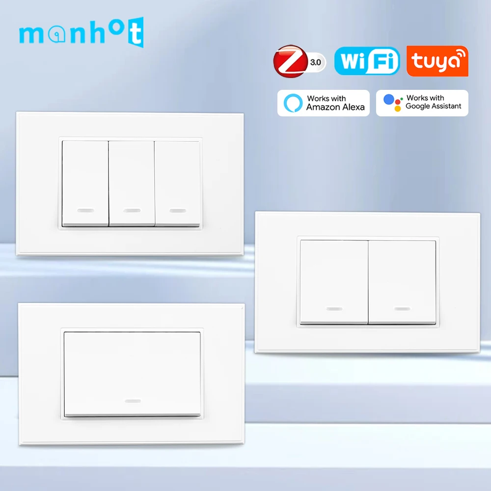 Tuya-WiFi-Zigbee-Smart-Wall-Light-Push-Button-Physical-Switch-100-240V ...