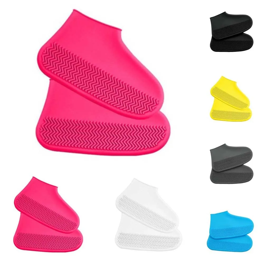 1-Pair-Waterproof-Silicone-Shoe-Cover-Recyclable-Boot-Cover-Protector ...