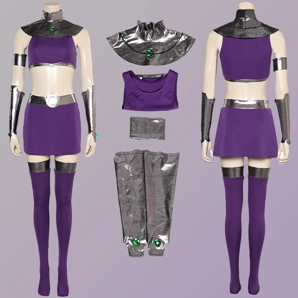 Koriand-r-Cosplay-Starfire-Fantasy-Women-Outfit-Cartoon-Teen-Cosplay ...