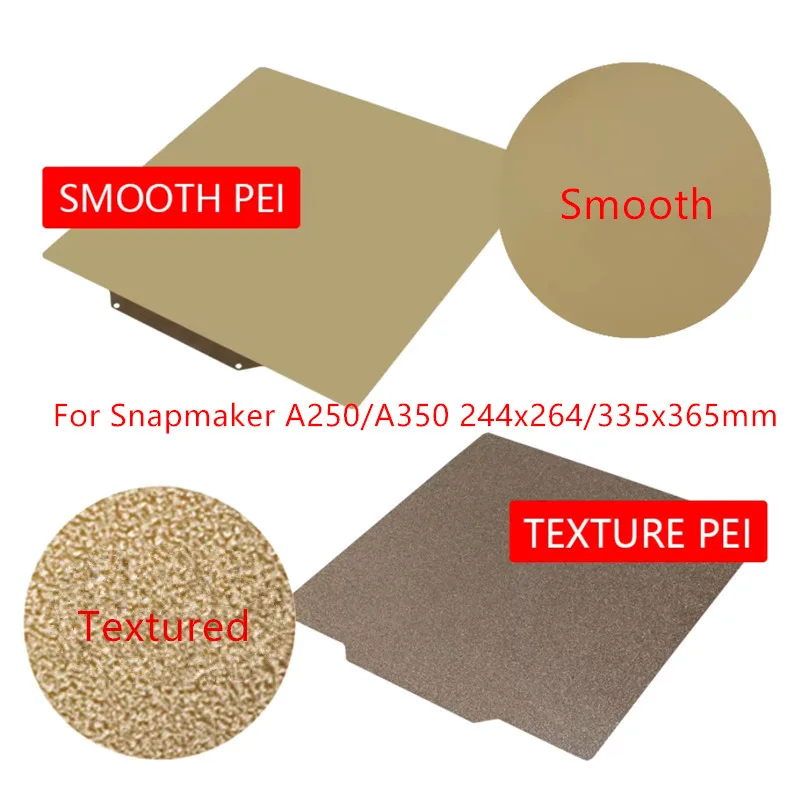 A350 PEI Build Plate 335x365mm Smooth Textured PEI Double Sided ...