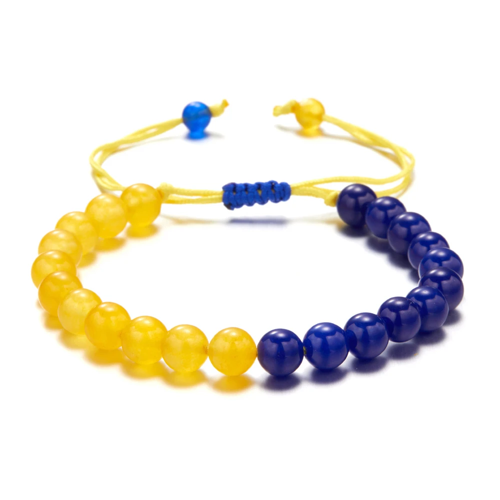 Ukrainian-Beads-Energy-Bracelets-For-Women-Men-Ukraine-Country-Flag ...