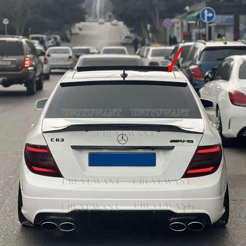 For Benz C-class W204 Roof Spoiler 2008-2013 High Quality ABS Material ...
