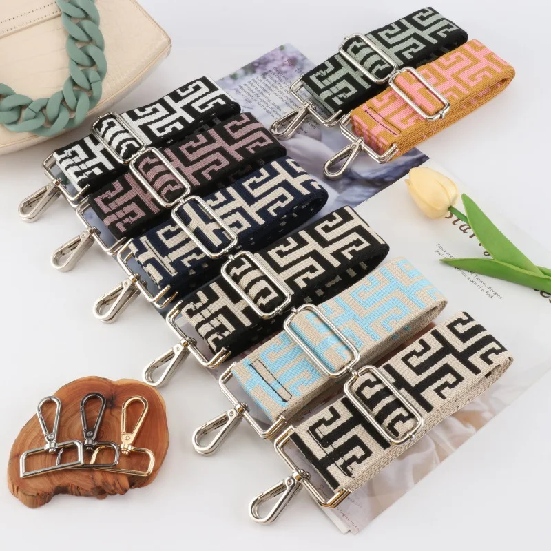 Bag-Strap-Accessories-Strap-for-Shoulder-Bags-Geometric-Patterns-Nylon ...