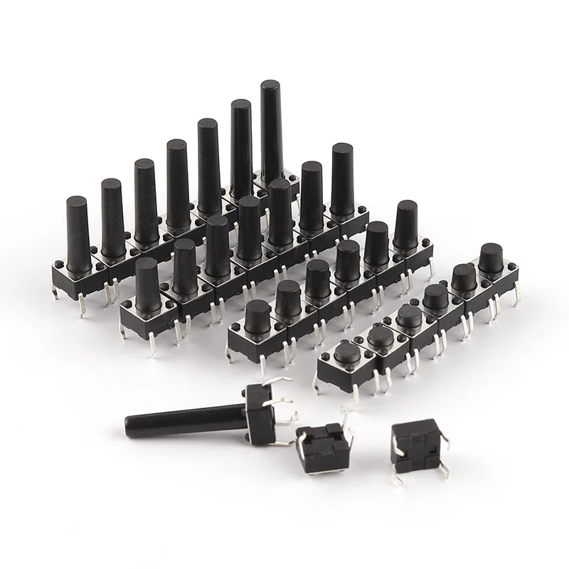 20PCS Momentary Tactile Push Button Click Switch 6X6mm 6x6x12/12.5/13/ ...