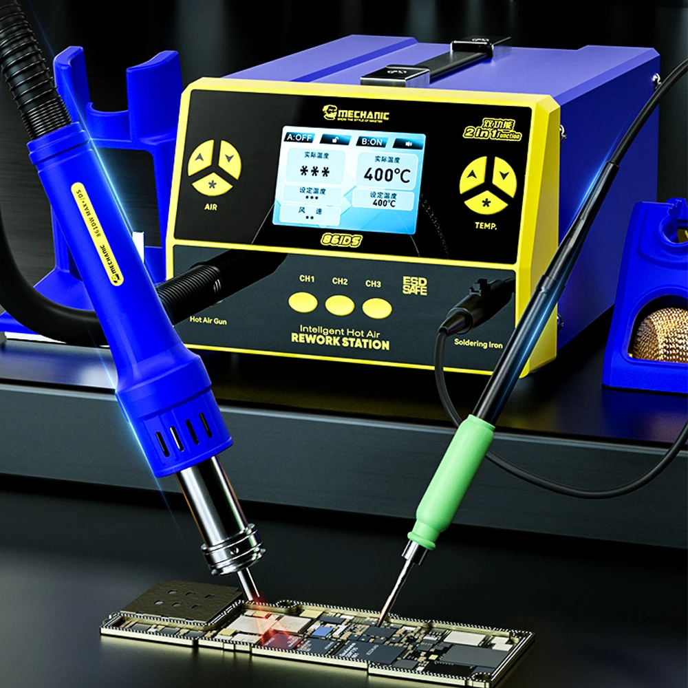 Mechanic-861DS-2in1-Function-Intelligent-Hot-Air-Rework-Station-Air-Gun ...