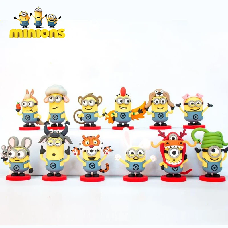 12pcs-set-Minions-Toy-Cartoon-Despicable-Miniones-Miniature-Figurines ...