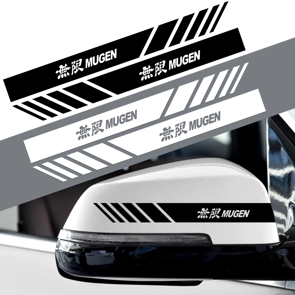 2Pcs-Reflective-Car-Rearview-Mirror-Decor-Sticker-for-Honda-Mugen-Civic ...