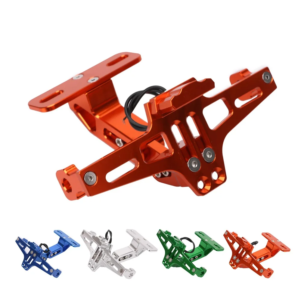 Motorcycle-Adjustable-Telescopic-License-Plate-Holder-Turn-LED-Light ...