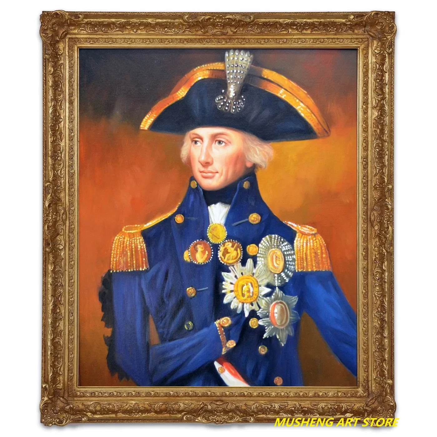 Horatio-Nelson-Oil-Painting-Reproduction-on-Canvas-1799-By-Lemuel ...