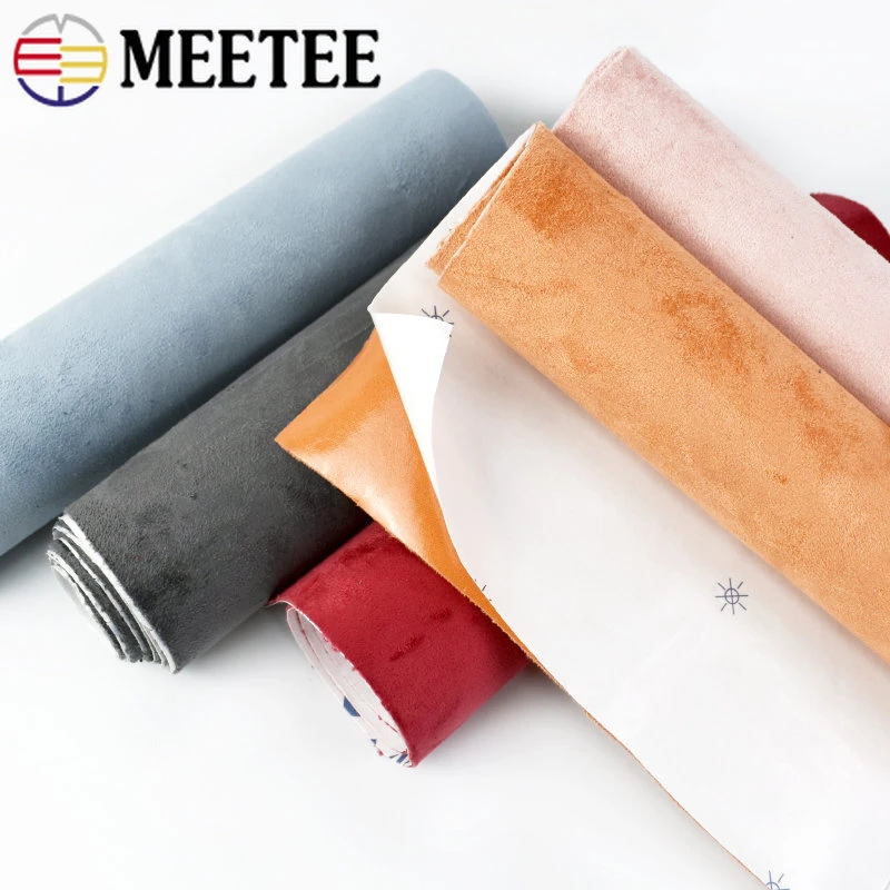 50/100*145cm Suede Synthetic Leather Fabric Self-adhesive Adhesive ...