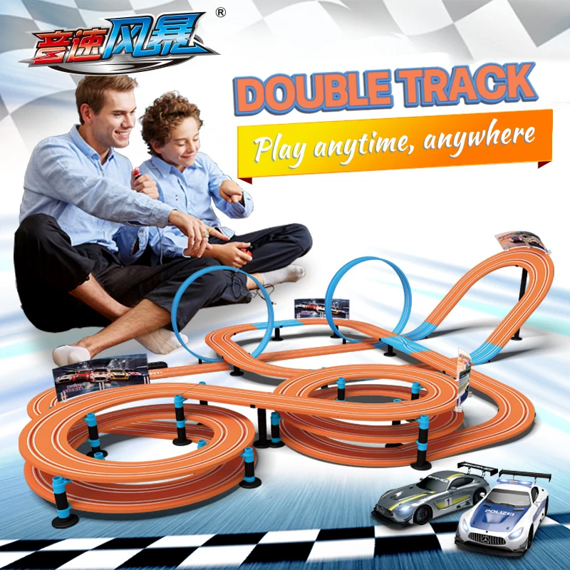 1-64-Scale-Electric-Racing-Track-Toy-DTR-03-Assembled-Colored-Rail ...