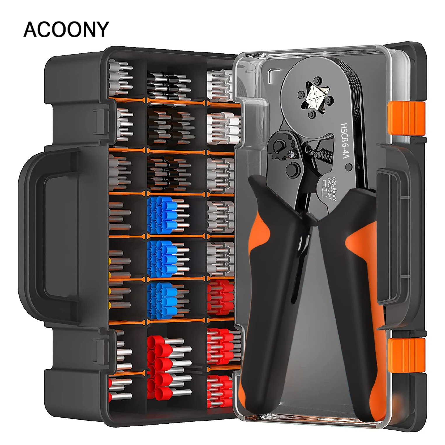 Crimping Pliers Kit Tubular Terminal HSC8 6 4A Crimper Wire Mini Ferrule Crimper Hand Tools ...