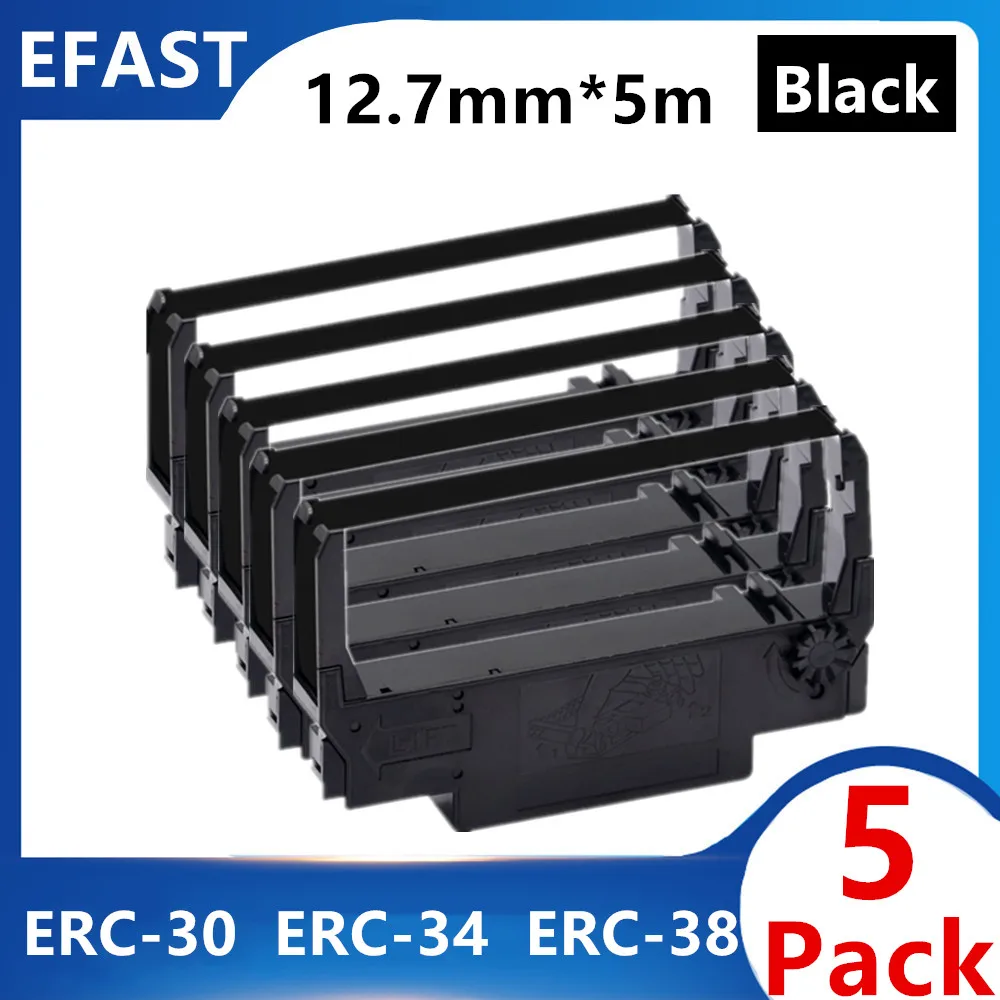 1-5Packs-Compatible-Ink-Print-Ribbon-for-Epson-ERC30-ERC34-ERC38-Use ...