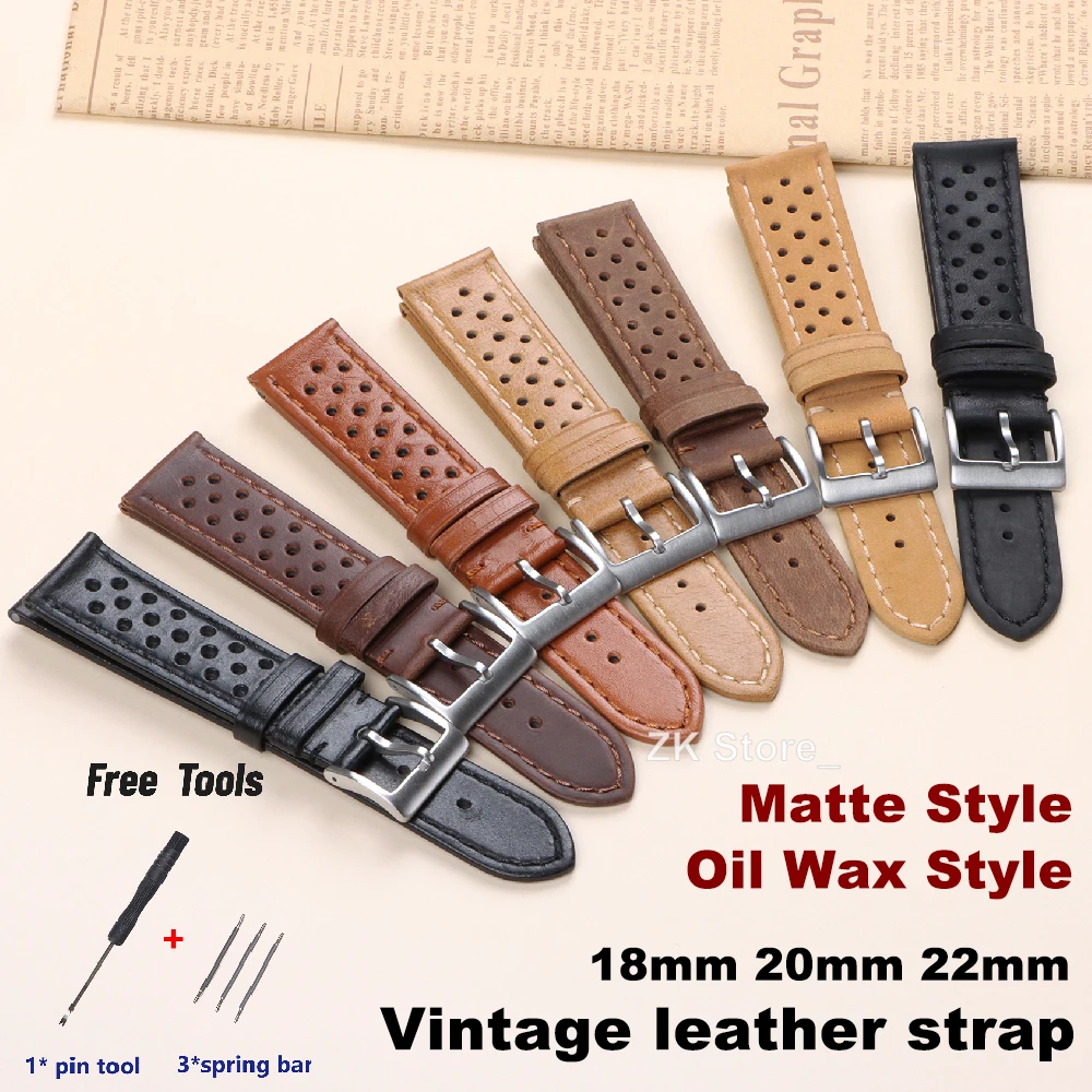 Cowhide-Breathable-Watch-Band-18mm-20mm-22mm-Strap-for-Tag-Heuer ...