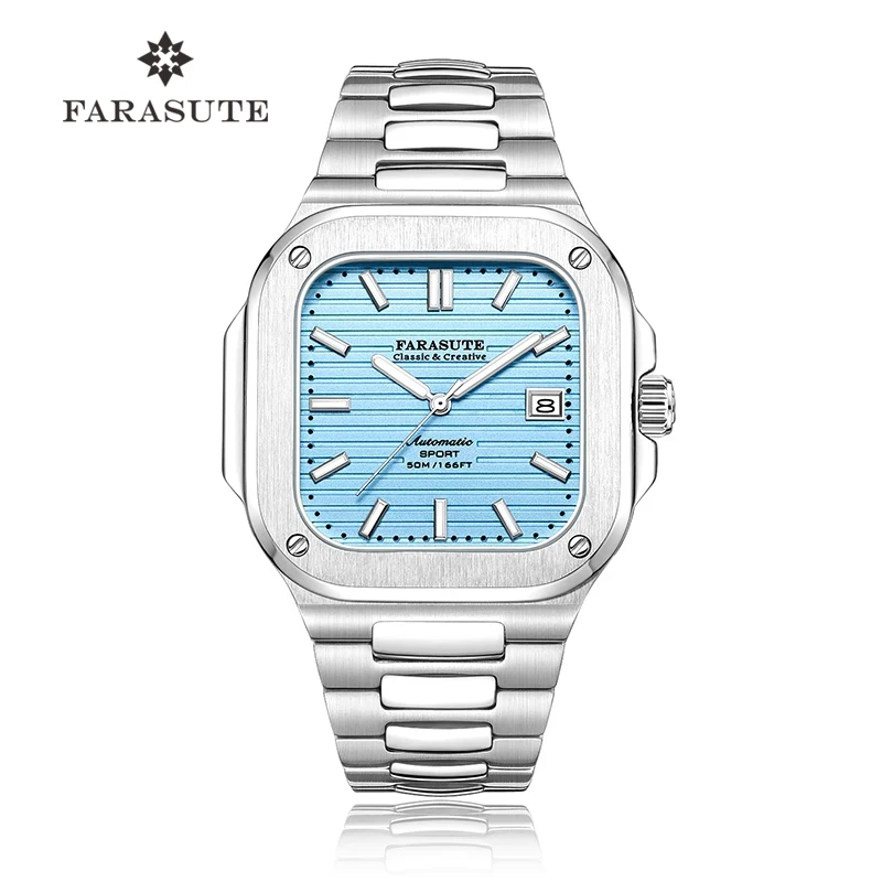 FARASUTE-Automatic-Mechanical-Men-s-Watch-Square-Luxury-Mechanical ...