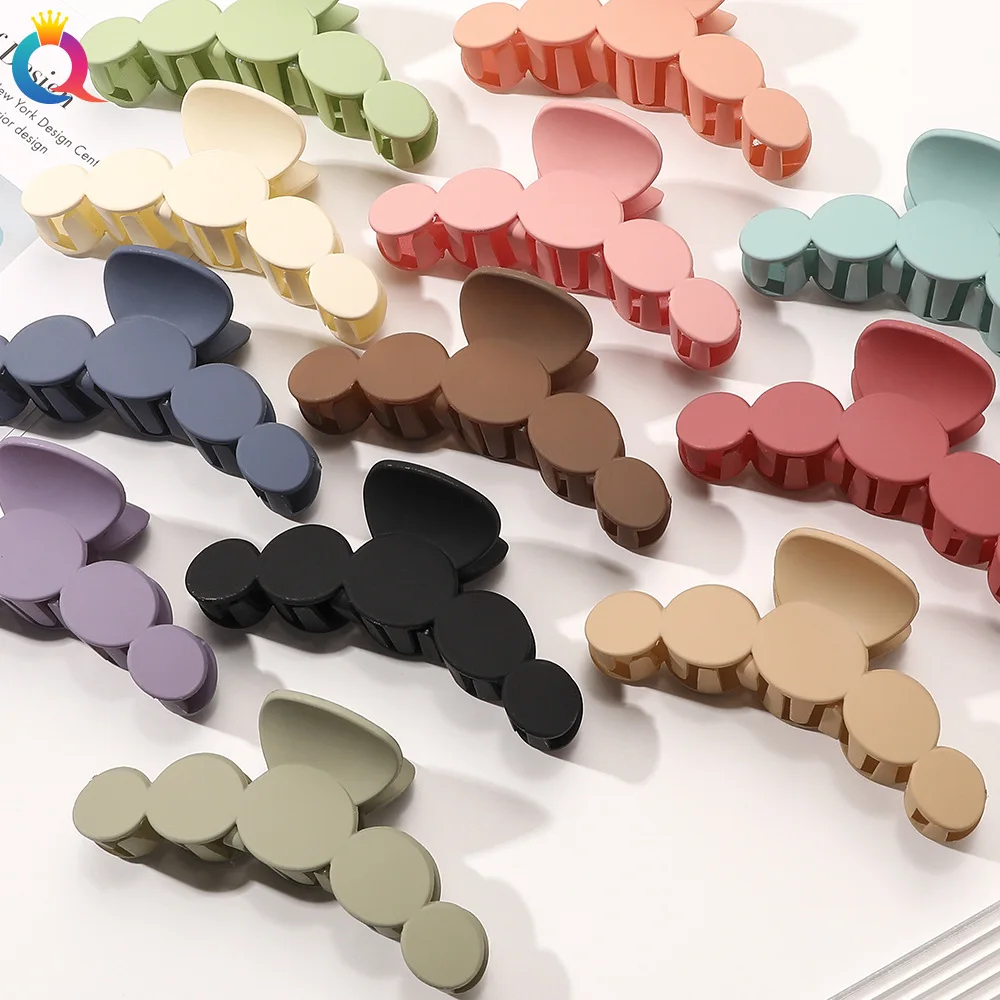 Fashion Women Ladies Summer Candy Colors Hair Claws Vintage Girls ...