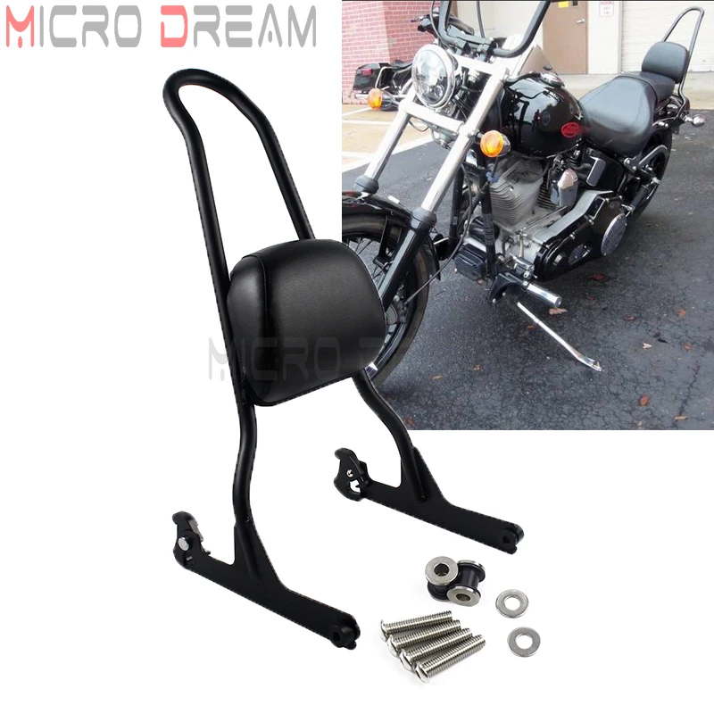YM TALL BLACK 22' BAGGER CUSTOM TALL BACKREST SISSY BAR 4 HARLEY ...