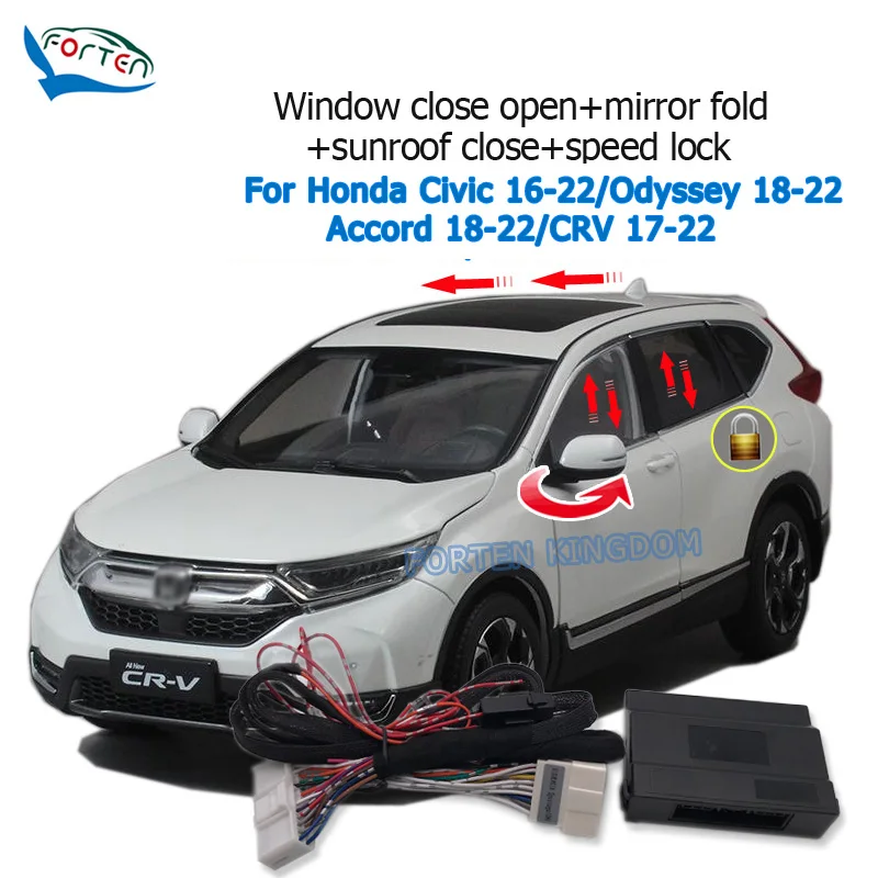 Auto Window Closer Open Sunroof Closer Gear Lock For Honda Civic 2016 ...