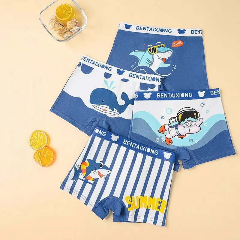 3-12-Years-Old-Children-Cotton-Boxer-Briefs-Slim-Fit-Design-Non ...