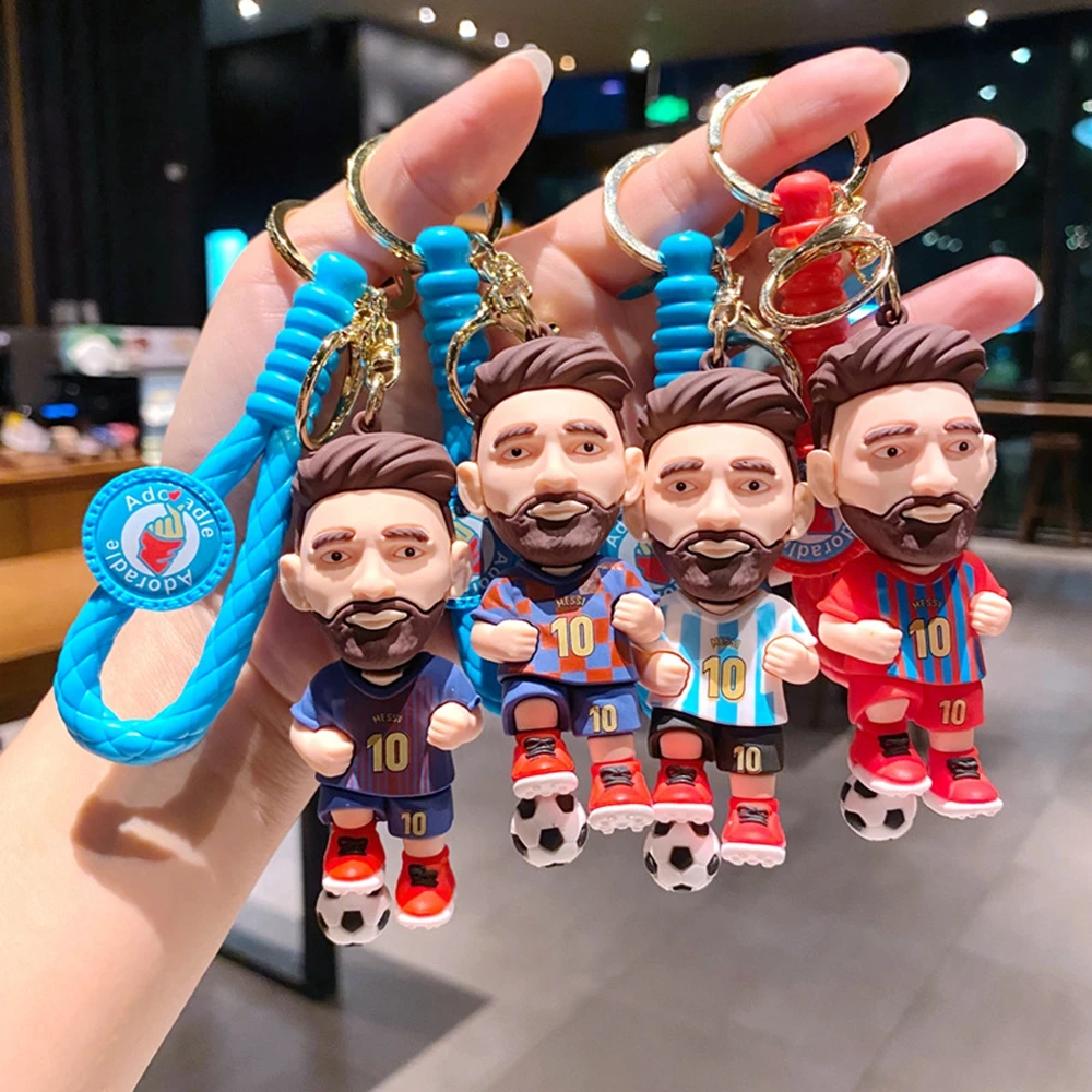 Soccer-Star-Figure-Messi-Keychain-Cartoon-Cute-Doll-Keyring-Fashion ...