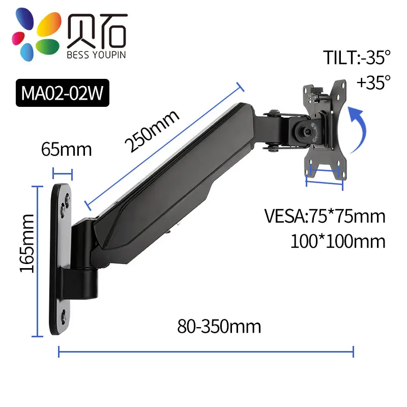 BEISHI-Suporte-ajust-vel-do-monitor-de-parede-suporte-do-monitor ...