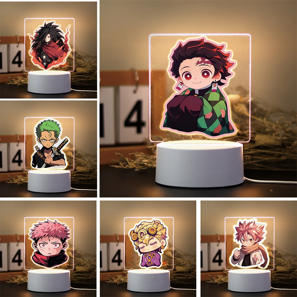 Kawaii-Cute-Cartoon-Japan-Anime-Boys-Arcylic-LED-Night-Light-Change ...
