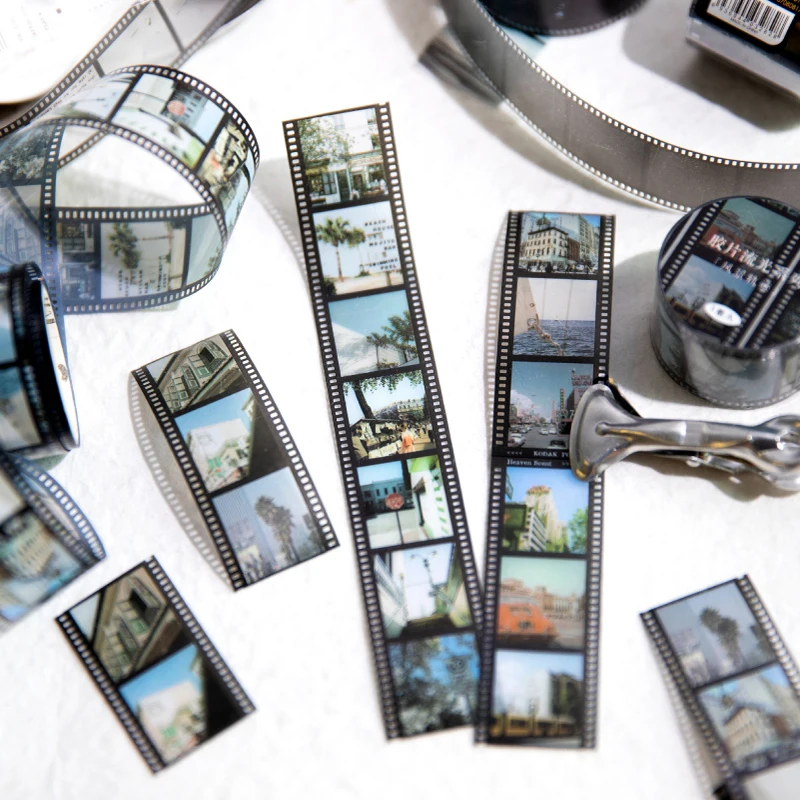 Yoofun-2-5x200cm-Retro-Camera-Film-Sticker-Decorative-Masking-PET-Tape ...