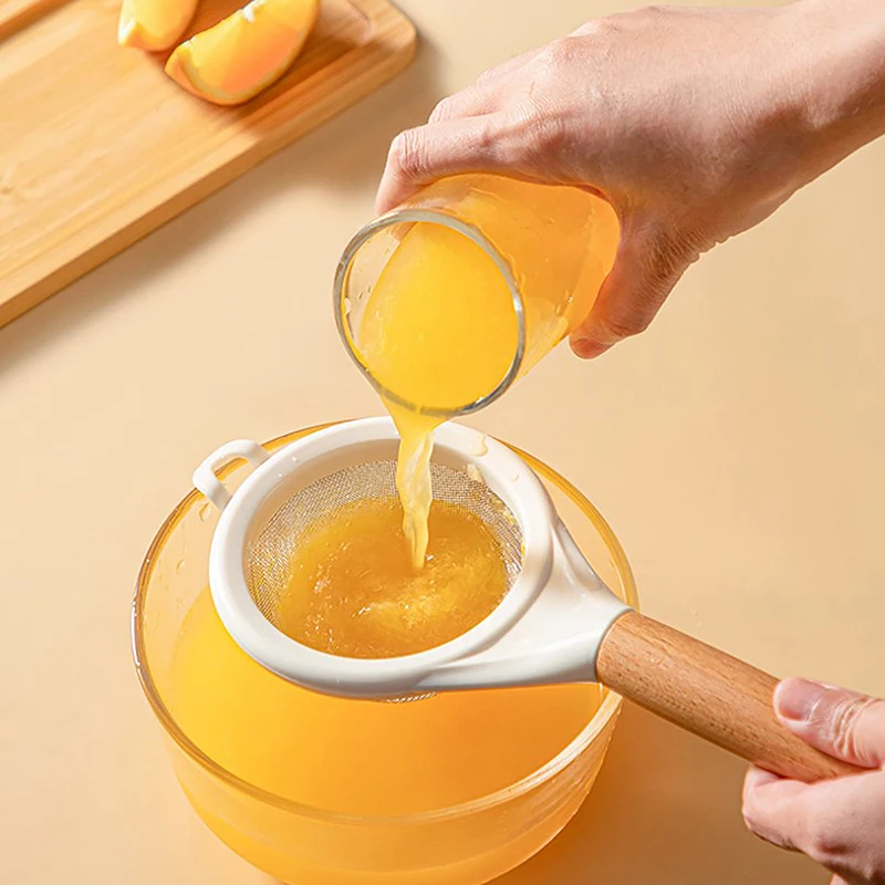 Wooden-Handle-Sieve-Stainless-Steel-Fine-Mesh-Flour-Sifter-Colander ...