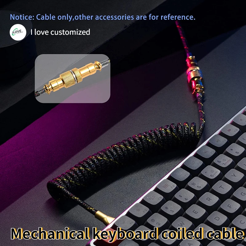 Custom-Coiled-Keyboard-Cables-for-Mechanical-Gaming-Keyboard-USB-C-to ...