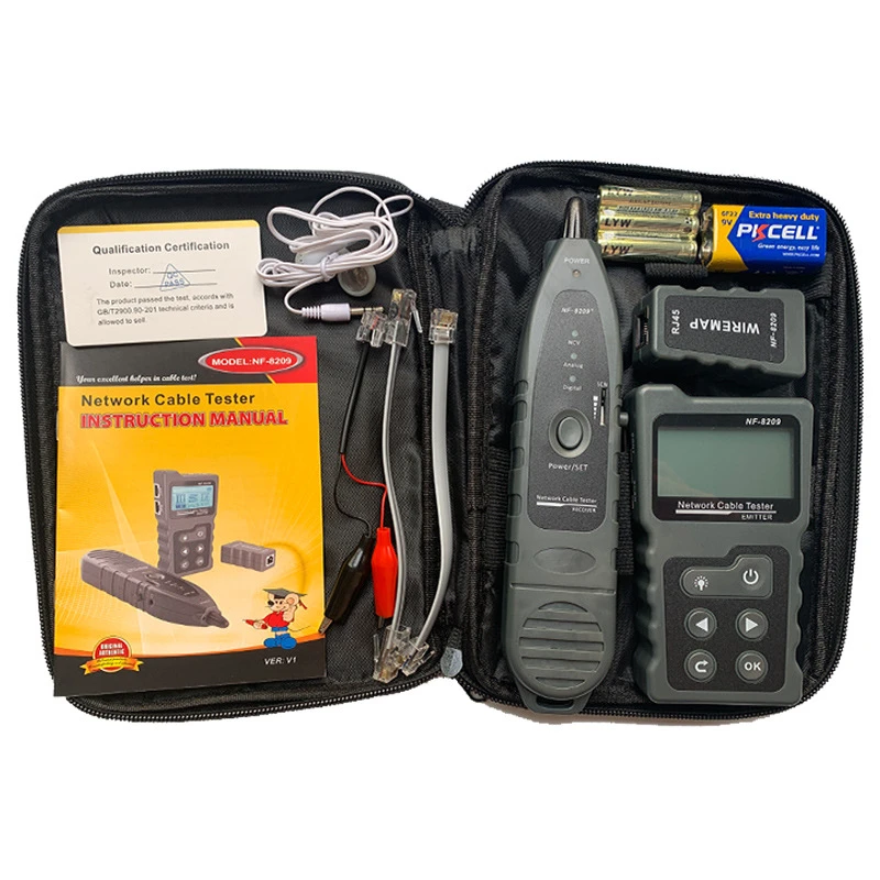 [100% New] Nf-8209 Lcd Network Cable Tester Wire Tracker Poe Checker ...