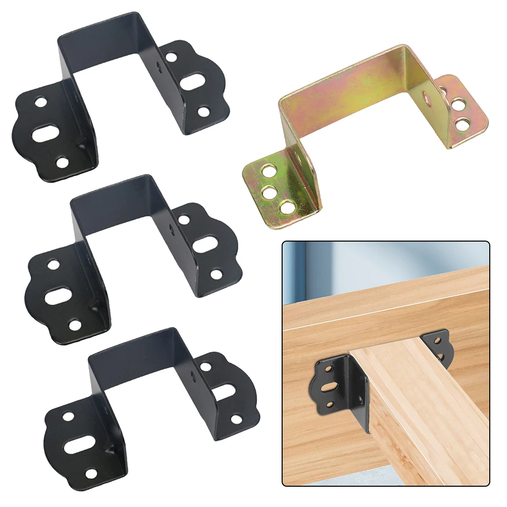 2pcs-Bed-Connecting-Connector-U-Shaped-Bed-Connecting-Brackets-Fixings ...