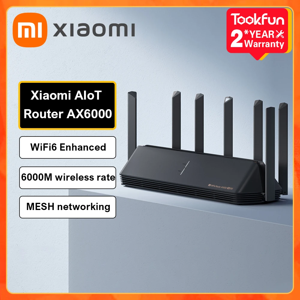 Original-Xiaomi-AIoT-Router-AX6000-WiFi6-VPN-Mesh-6000Mbs-512MB ...
