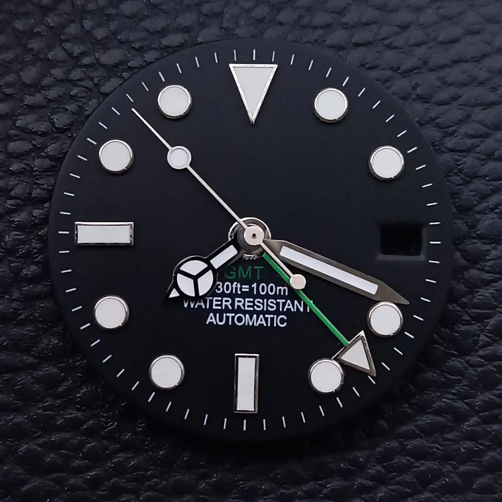 28-5mm-Diameter-GMT-Single-Calendar-Watch-Dial-Modified-Dials-for-NH34 ...