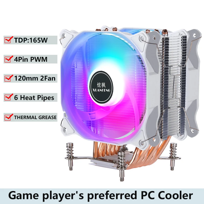 Processador-CPU-Eficiente-Ventilador-Cooler-Radiador-PC-Refrigerado-a ...