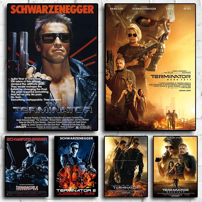 The-Terminator-Classic-Lovers-TV-Movie-Wall-Art-Home-Decor-Canvas ...
