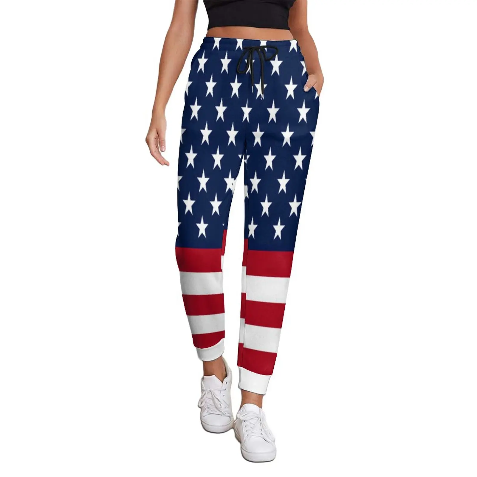 American Flag Pants Women